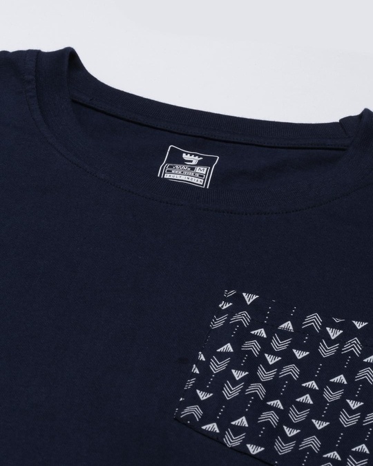 Buy Men's Blue Printed T-shirt for Men Blue Online at Bewakoof