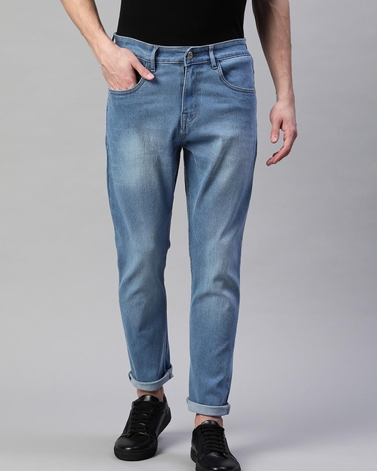 Buy Men's Blue Slim Fit Jeans Online at Bewakoof