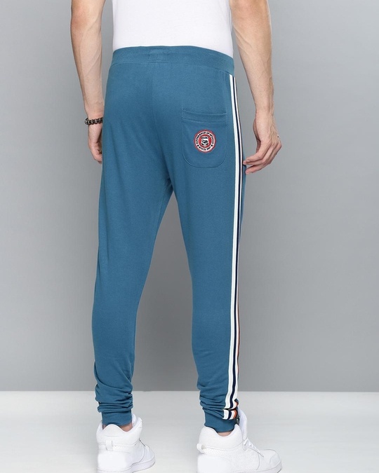Buy Men's Blue Striped Joggers Online at Bewakoof