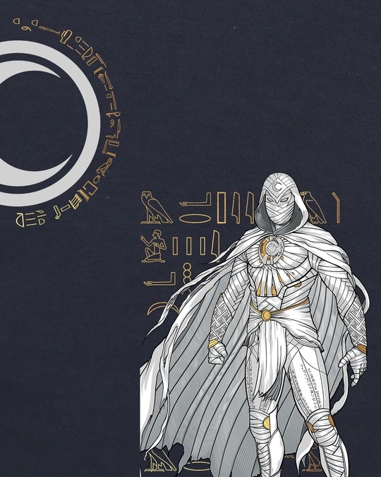 Buy Men's Blue The Moon Knight Graphic Printed Oversized T-shirt Online ...