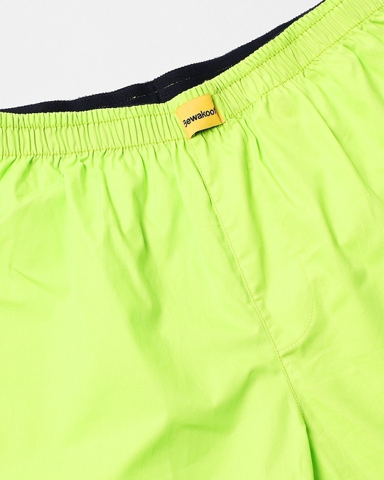 Buy Men's Neon Green Boxers Online in India at Bewakoof