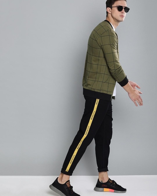 Buy Men's Green Checked Jacket for Men Green Online at Bewakoof