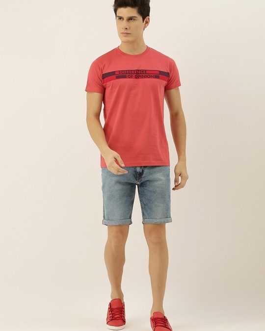 Buy Men's Red Typography T-shirt for Men Red Online at Bewakoof