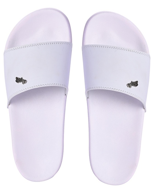 Buy Men's White Sliders Online in India at Bewakoof
