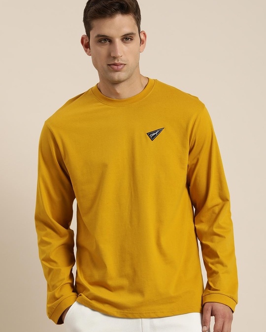 Buy Men's Yellow Graphic Printed Oversized T-shirt for Men Yellow ...