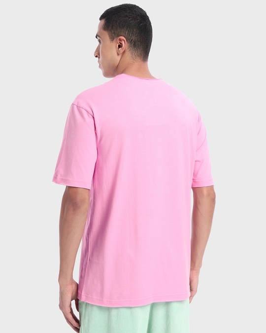 Buy Men's Pink Oversized T-shirt for Men pink Online at Bewakoof