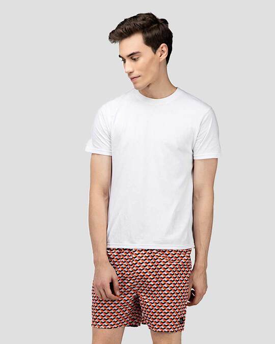 Buy What's Down | Red Geometric Pattern Boxer Shorts | Math Boxers ...