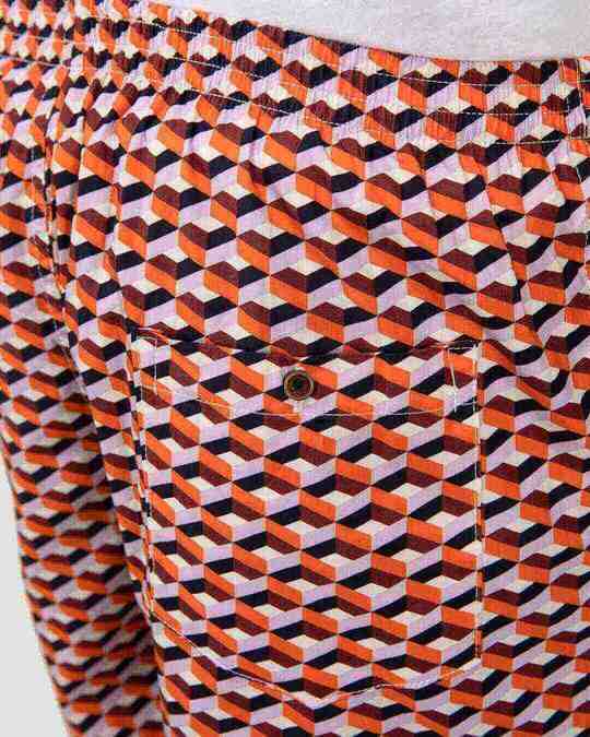 Buy What's Down | Red Geometric Pattern Boxer Shorts | Math Boxers ...