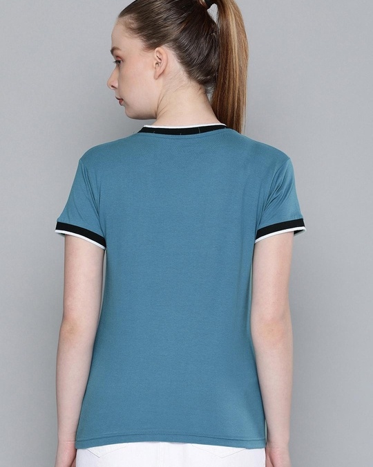 Buy Women's Blue T-shirt Online at Bewakoof
