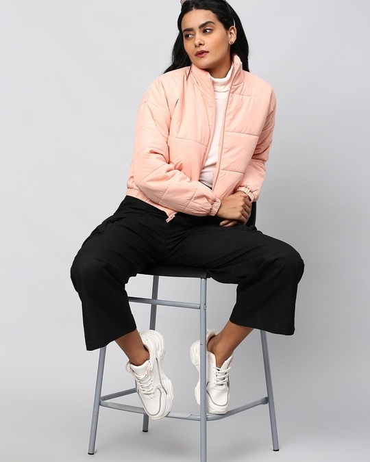Buy Women's Pink Shell Jacket Online at Bewakoof