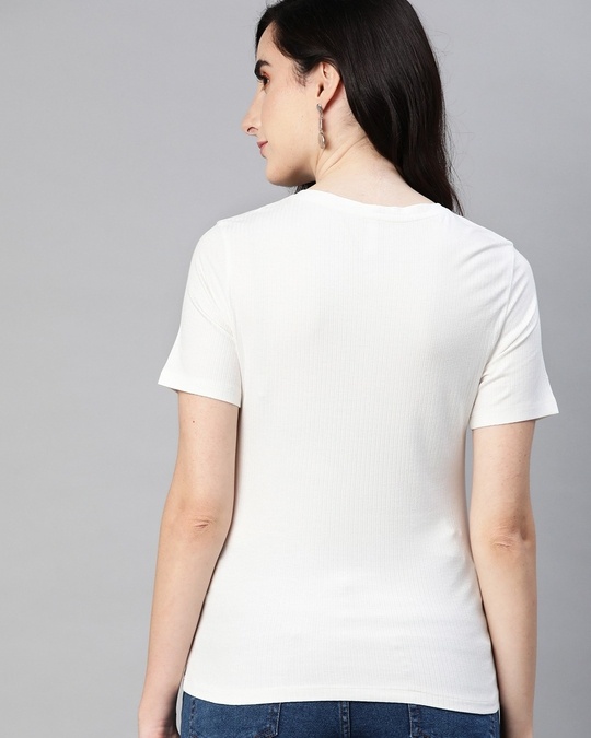 Buy Women's White Casual Top Online at Bewakoof