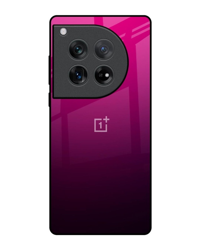 Pink Ombre Pattern Premium Glass Case for Oneplus 12(Shock Proof ...