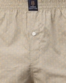 Buy Men's Beige Printed Relaxed Fit Boxers Online in India at Bewakoof