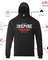 Buy Men's Black Inspire Typography Hoodie Online at Bewakoof