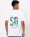 Buy Men's White So Typography T-shirt Online at Bewakoof
