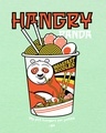 Buy Women's Green Hangry Panda Graphic Printed Oversized T-shirt for Women green Online at Bewakoof