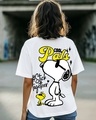 Buy Women's White Cool Pals Graphic Printed Oversized T-shirt Online at ...