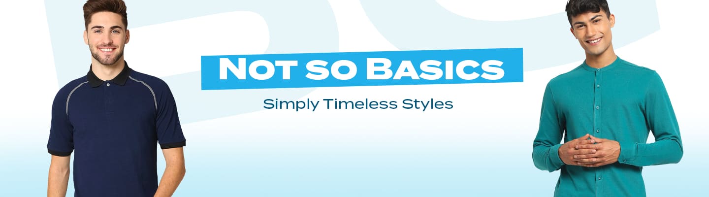 Buy Low Price Not So Basics Men's Clothing at Bewakoof